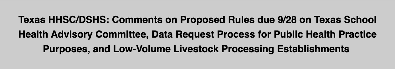 Texas Health and Human Services Digest: August 31, 2020 – Texas Insight